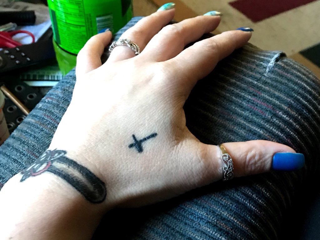 Harry Styles Cross Tattoo