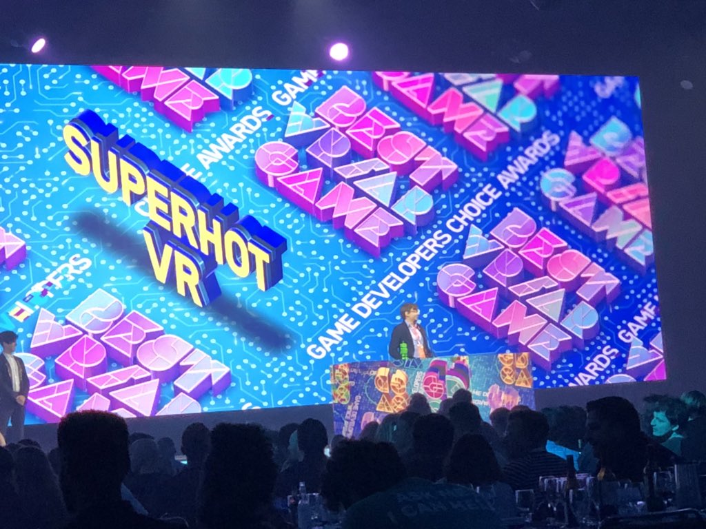 新清士@Thirdverse チーフ・エヴァンジェリスト on Twitter: "GDCAのVR/AR部門は「Superhot VR」。開発者が選ぶアワードなので、メジャータイトルでなく通 ...