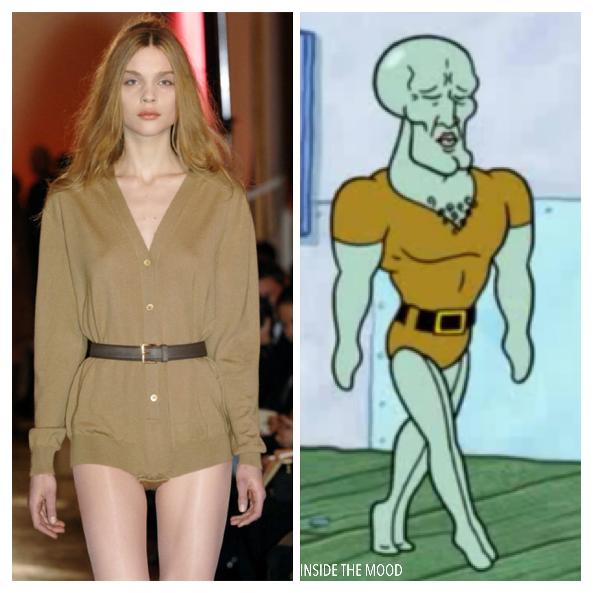 Beautiful Squidward Falling