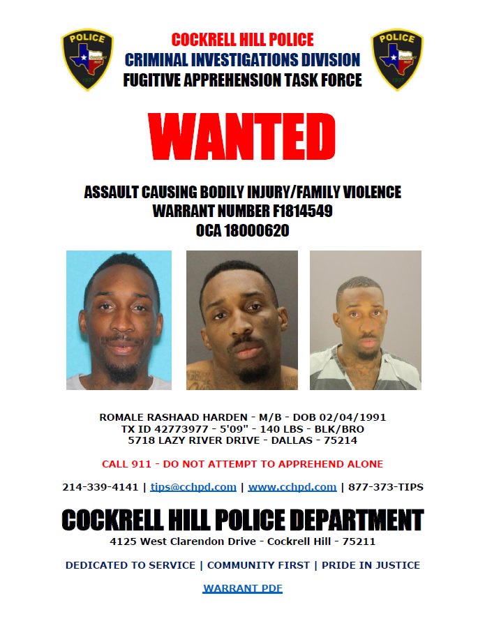Cockrell Hill Arrests and Warrants | Jail Roster Search