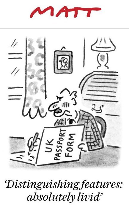 The Telegraph Matt Cartoon - On the UK Passports Being Made by a French ...