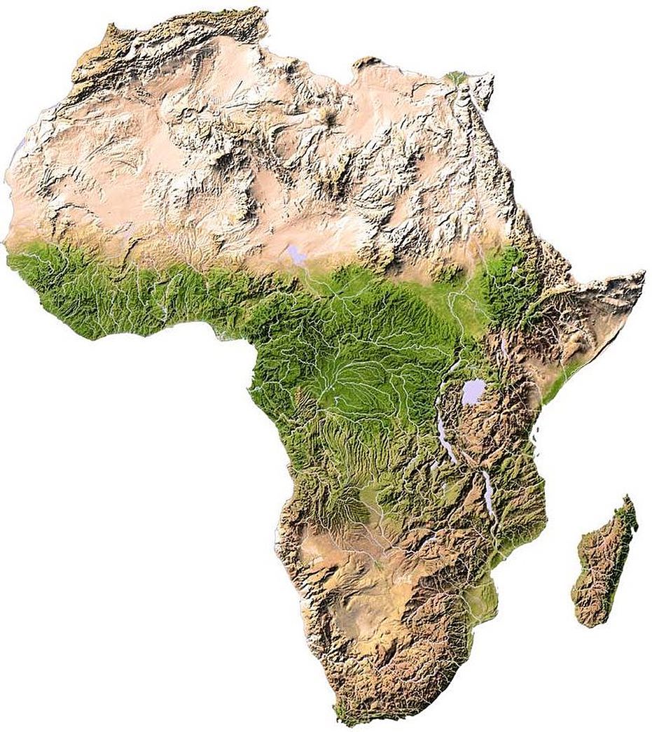 African Tropical Rainforest Map