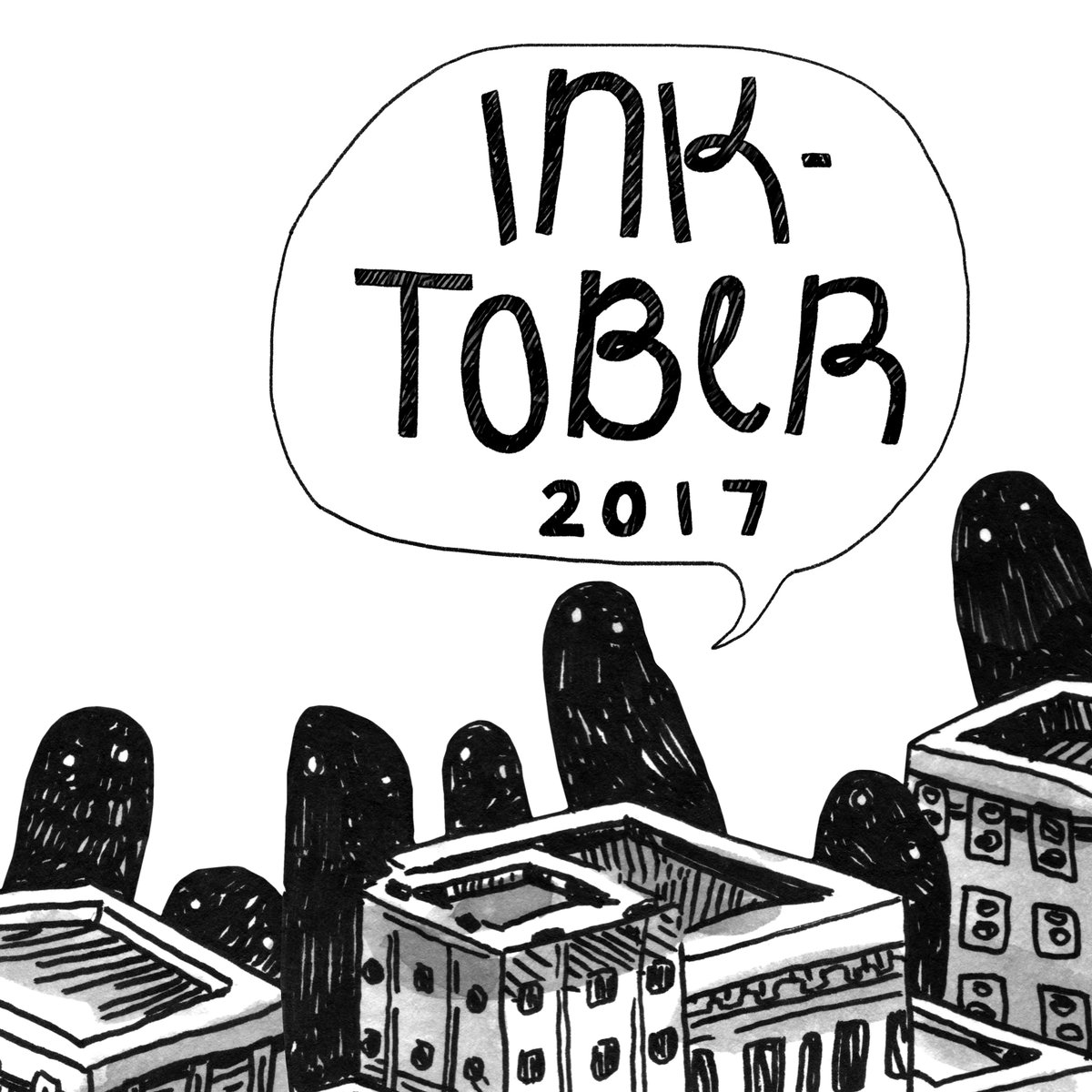 「finally getting all my inktober drawings together into a boo」Asher ...