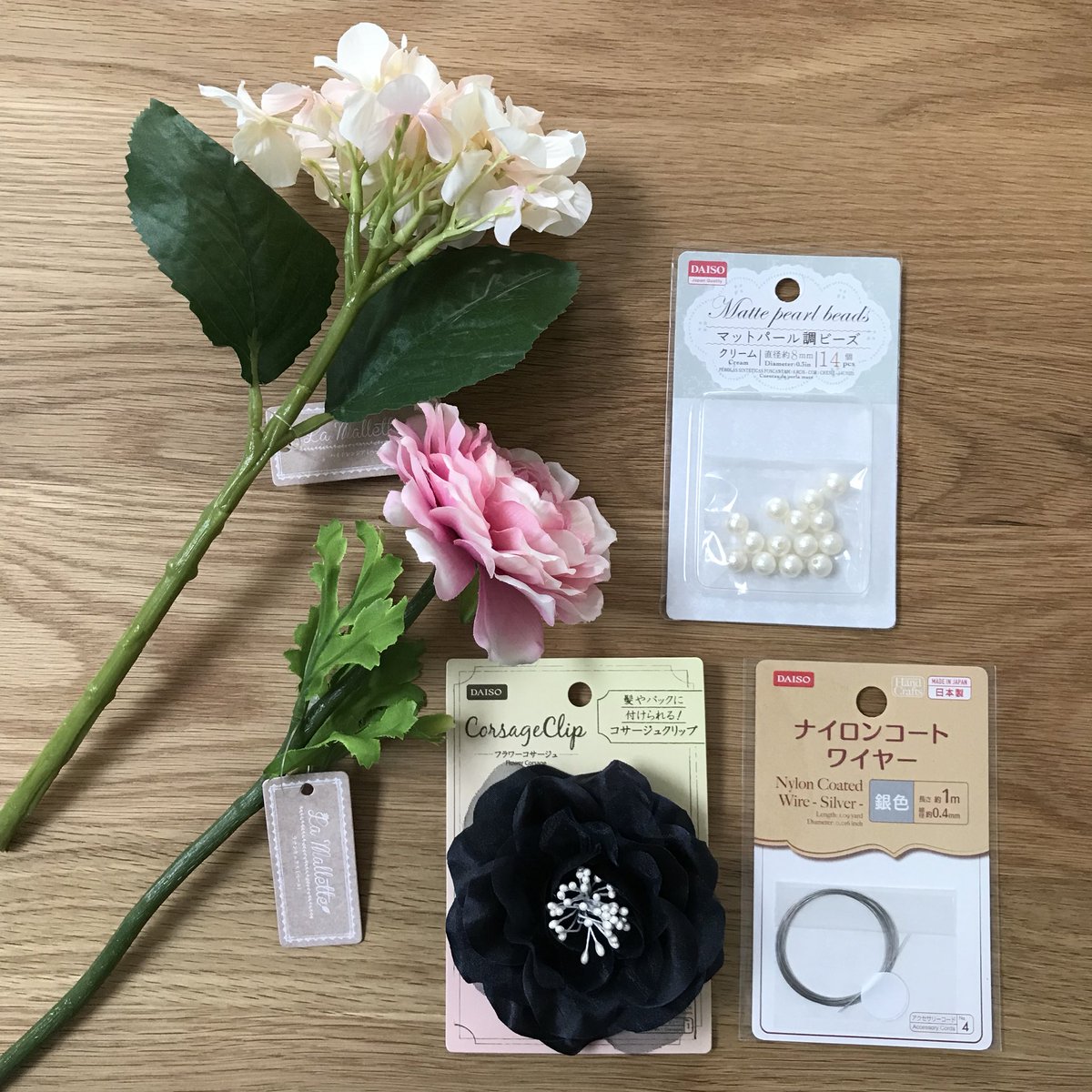 100均材料で作る『手作りコサージュ』がかわいい！ダイソー・セリア・キャンドゥ材料のハンドメイド♡ | Jocee