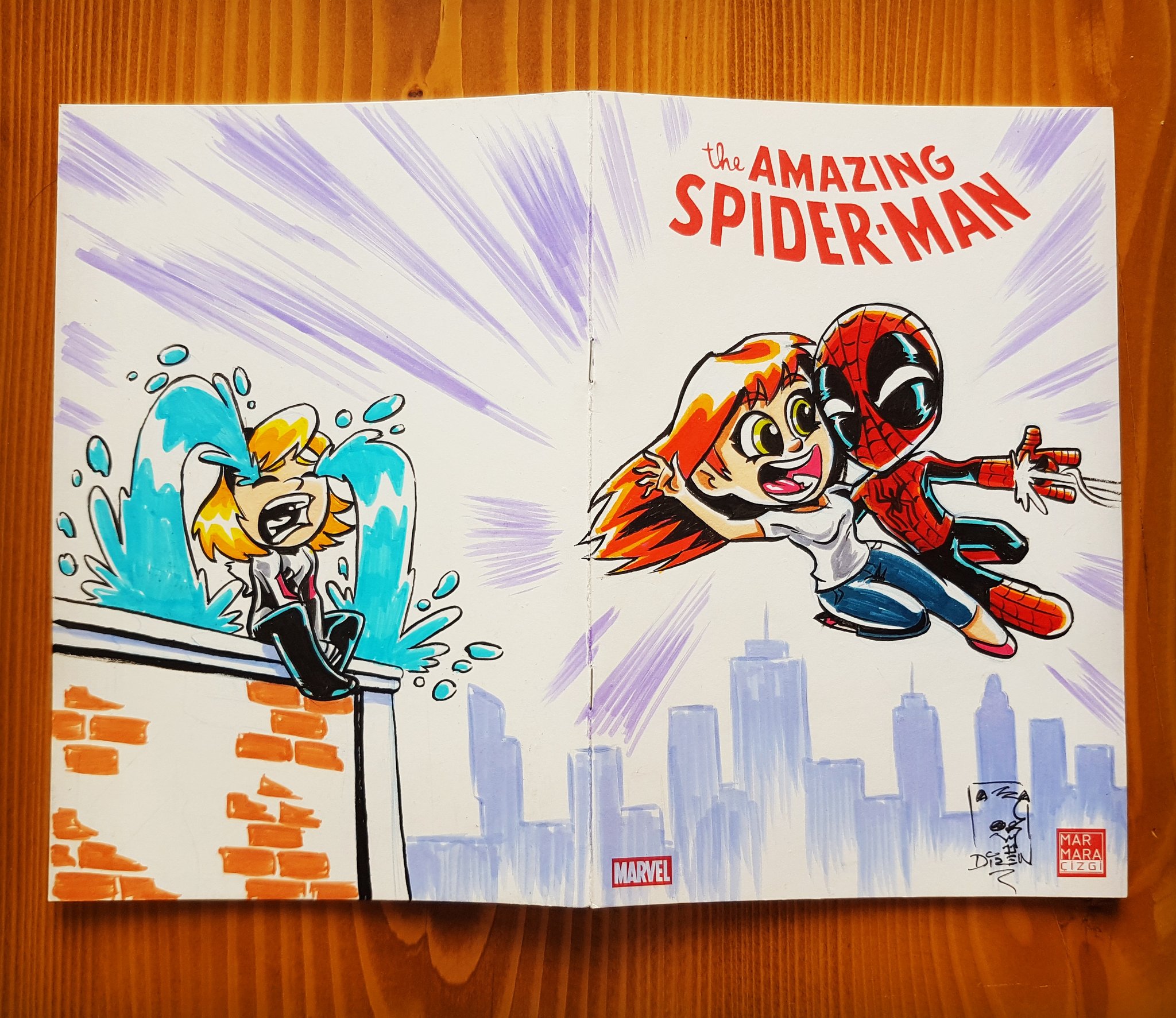 Spiderman And Mary Jane Chibi