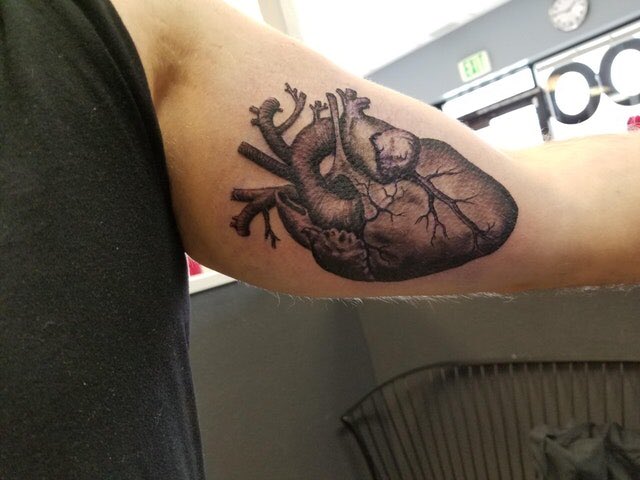 Congenital Heart Defect Tattoos AFib And An Enlarged Heart: Link,
