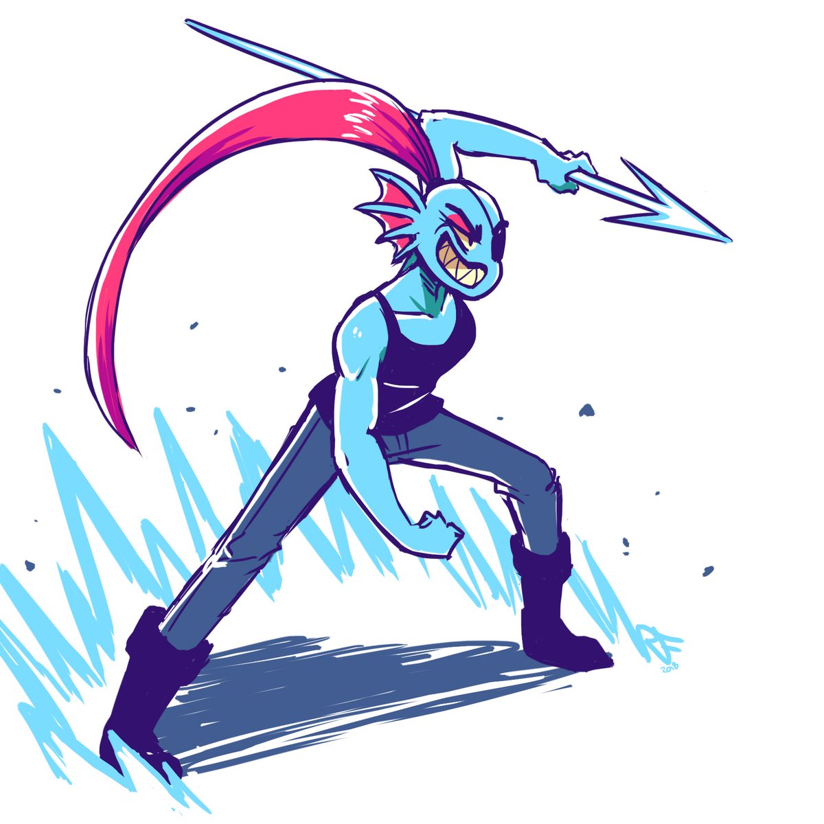 「Lil draw of my fave fish lady (sorry Mip」|Russのイラスト