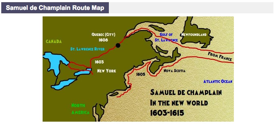 Samuel De Champlain Map
