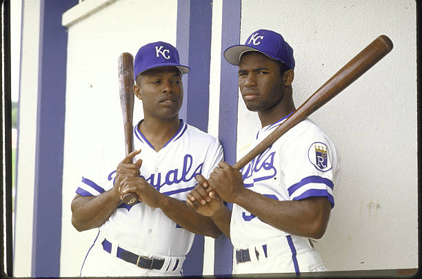 Like father, like son. OTD in 1986, three-time All-Star Hal McRae (left ...