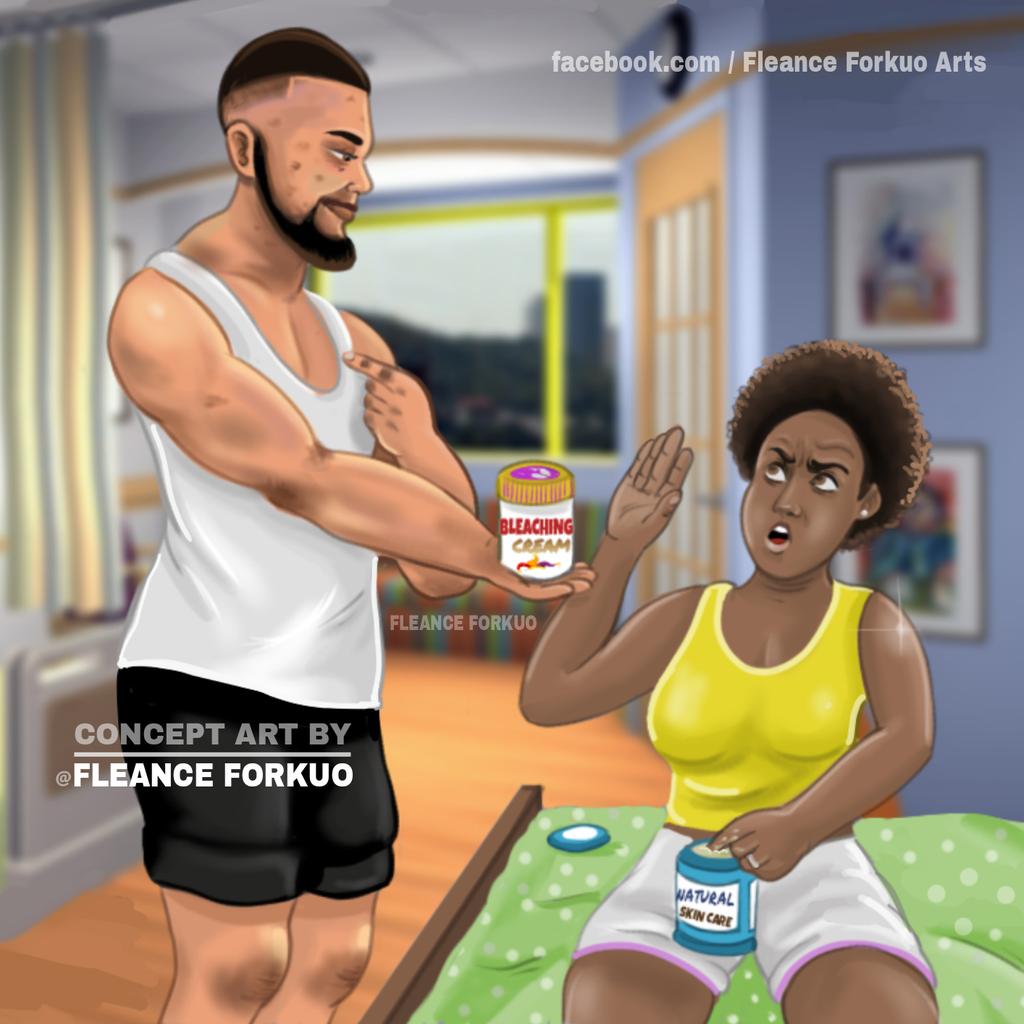 Fleance Forkuo on Twitter: "He saw that twinkling skin before,now he's asking for bleaching skin ...