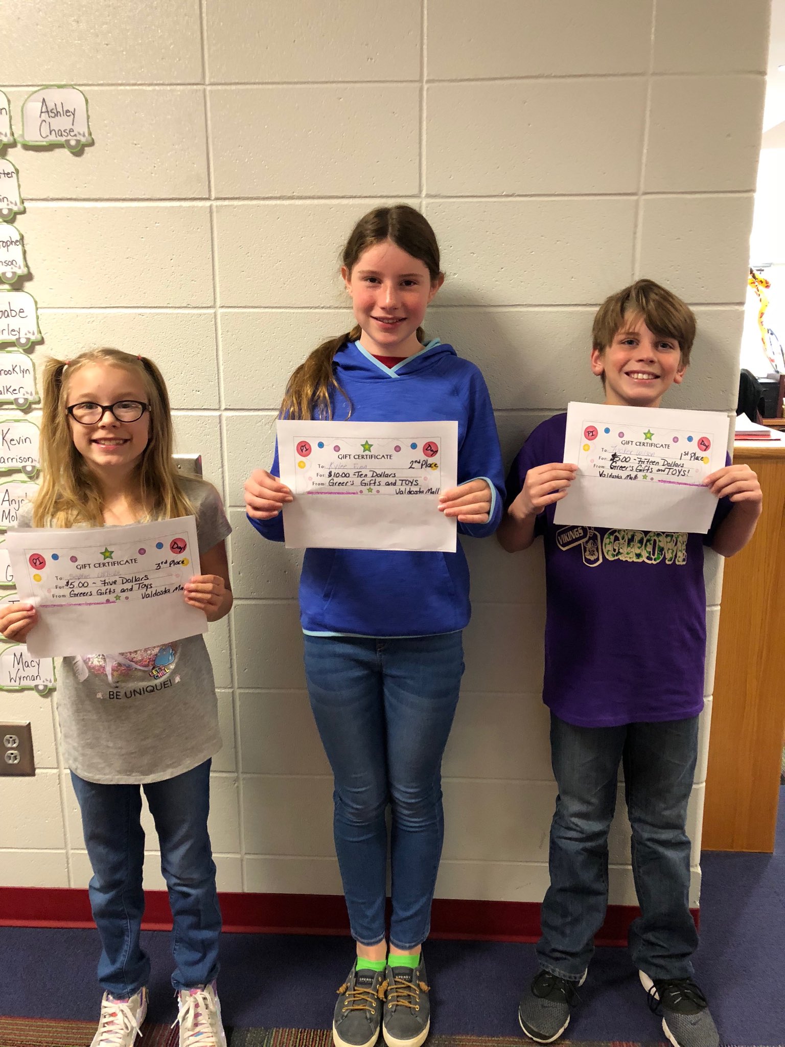 PGE Social Media: Reciting Pi digits 1st place-Tucker Wilson 2nd-Kylee ...