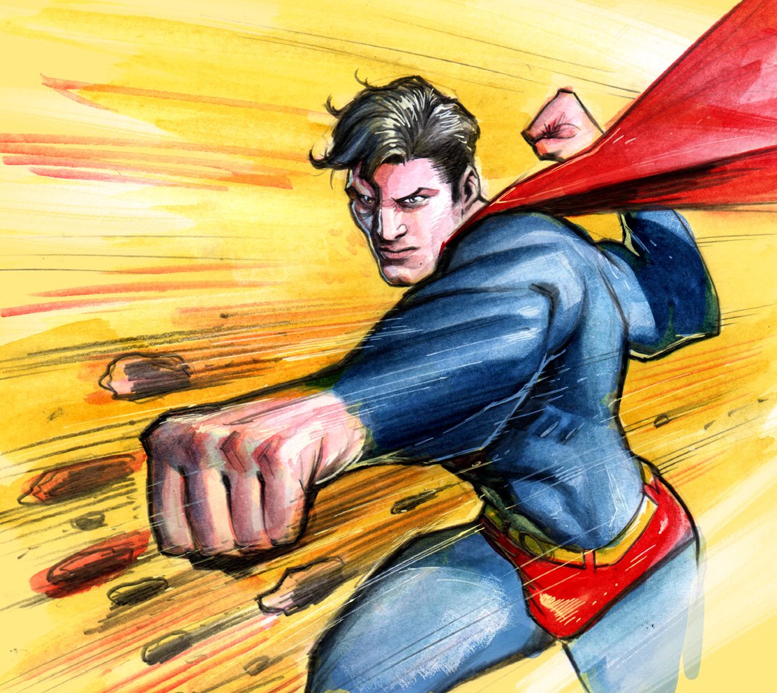 Superman Punching Someone