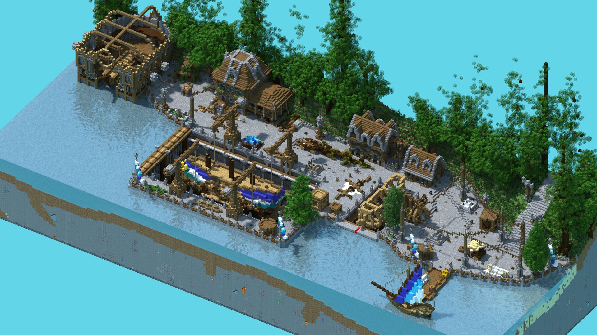Projeto De Minecraft De Navio Pirata Survival Maps For Minecraft PE