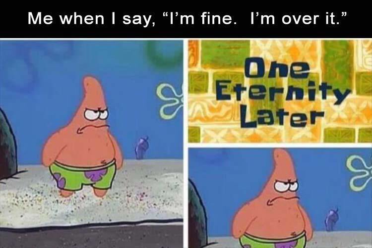 Patrick Star Meme I Cant See My Forehead Applejack Patrick Star