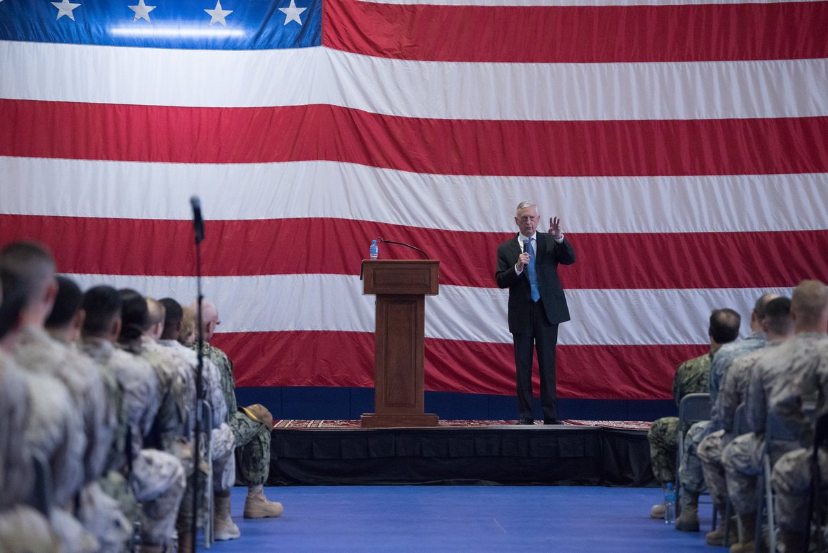 During a stop in Manama, Bahrain ?? today, SecDef Mattis visited U.S ...