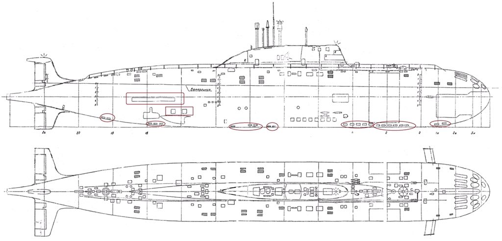 Typhoon Class Submarine Cutaway