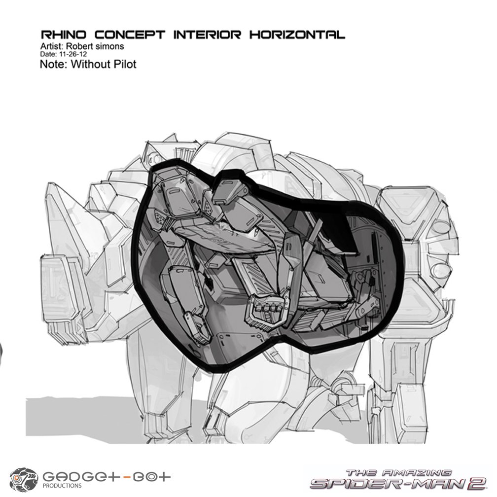Amazing Spider Man 2 Rhino Robot