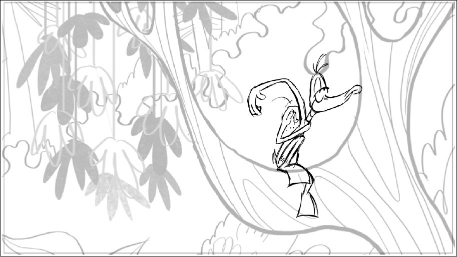 Monkey Falling Out Of Tree Smelling Finger