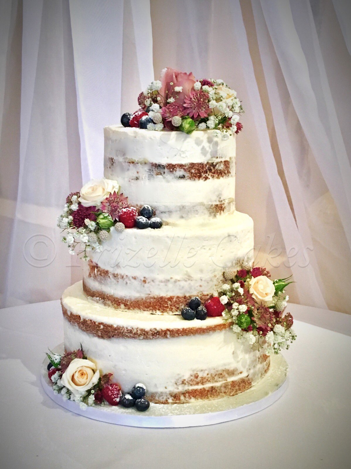 Lemon Raspberry Wedding Cake
