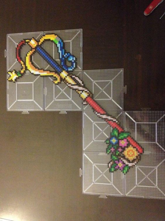 Kingdom Hearts Keyblade Perler