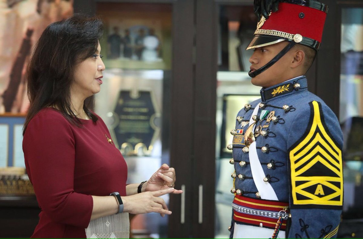 LOOK: VP awarded the vice presidential saber to Cadet First Class ...