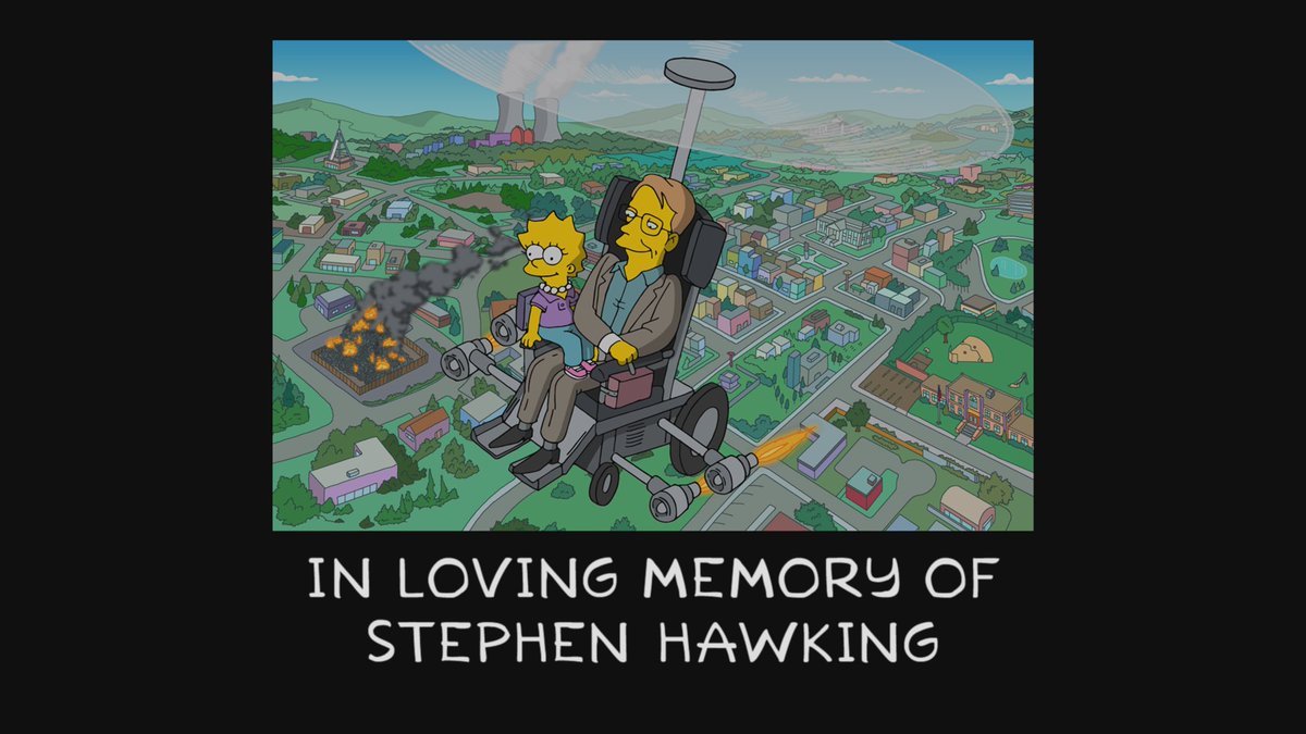"The Simpsons" pay tribute to Stephen Hawking - EverydayKoala