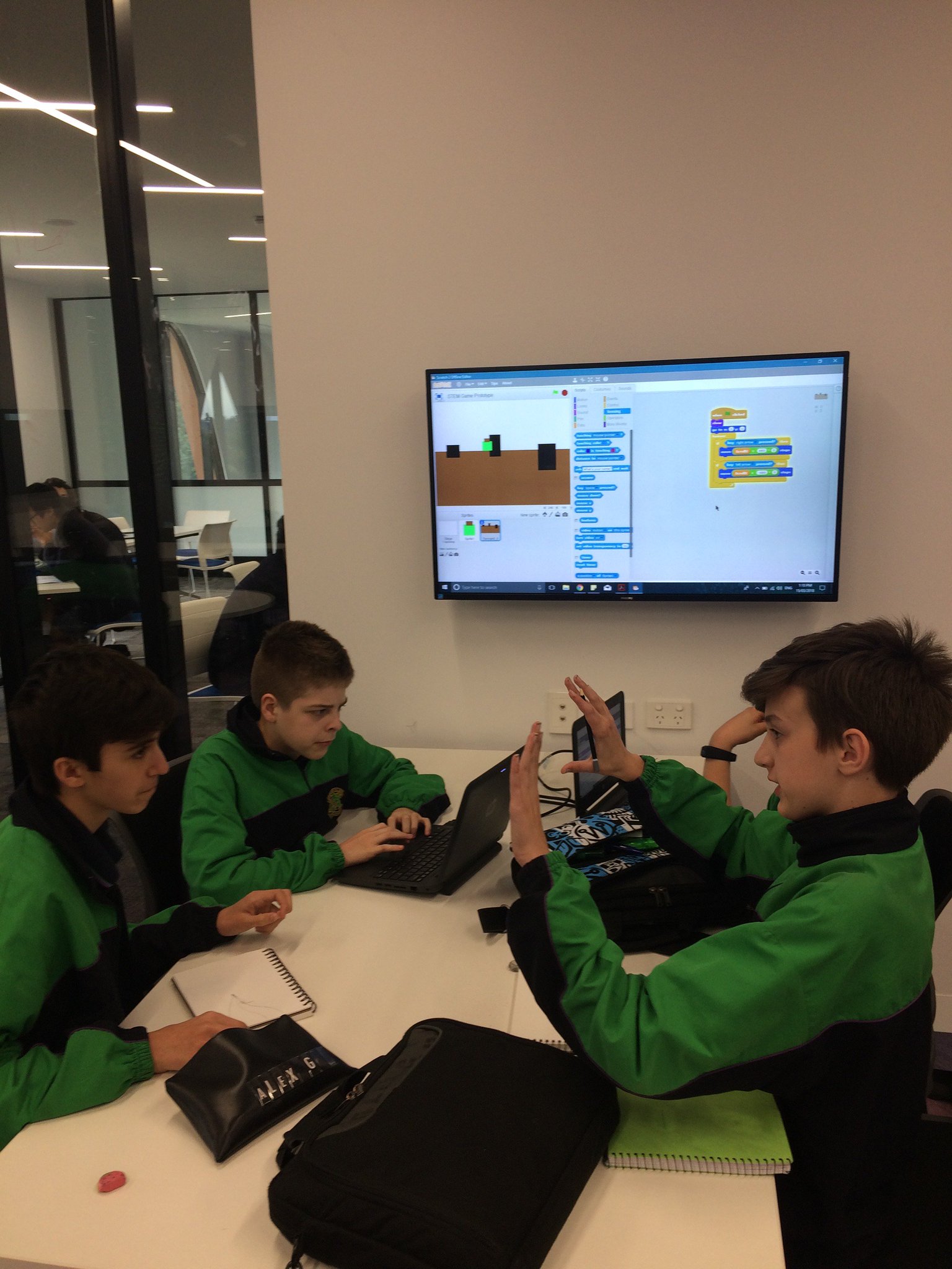 Nash Learning Centre on Twitter: "Students working their games for the Australian #STEM Video ...