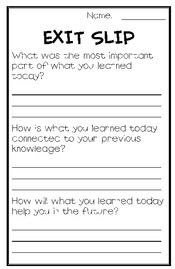 Kirsten Macaulay on Twitter: "A3 #pstchat I am a big fan of exit slips ...