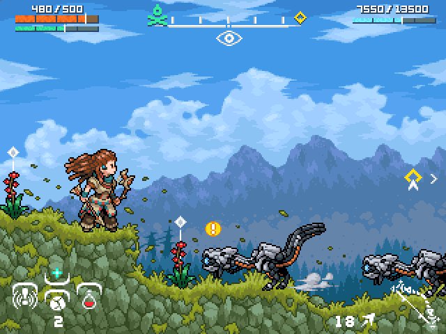 Pixel Animation of Aloy from Lead Artist of Star Renegades : r/horizon