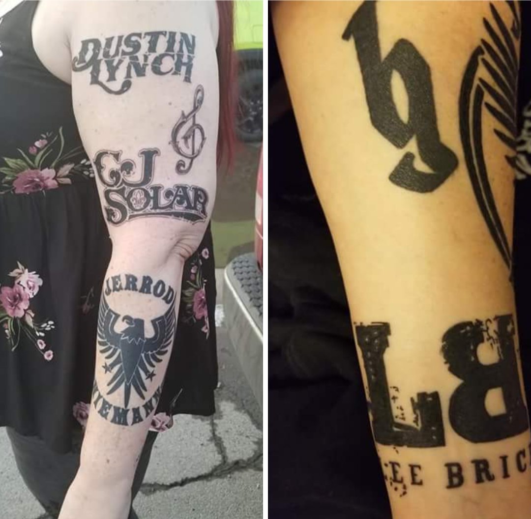 Brantley Gilbert Logo Tattoos