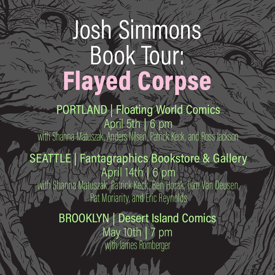 Josh Simmons Book Tour: Flayed Corpse : r/comicbooks