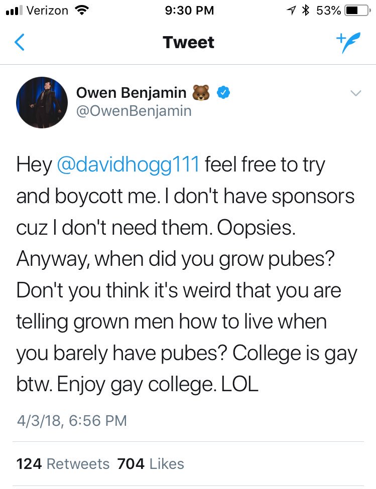 Totally Normal Guy Owen Benjamin Goes On Totally Normal Twitter Rant ...