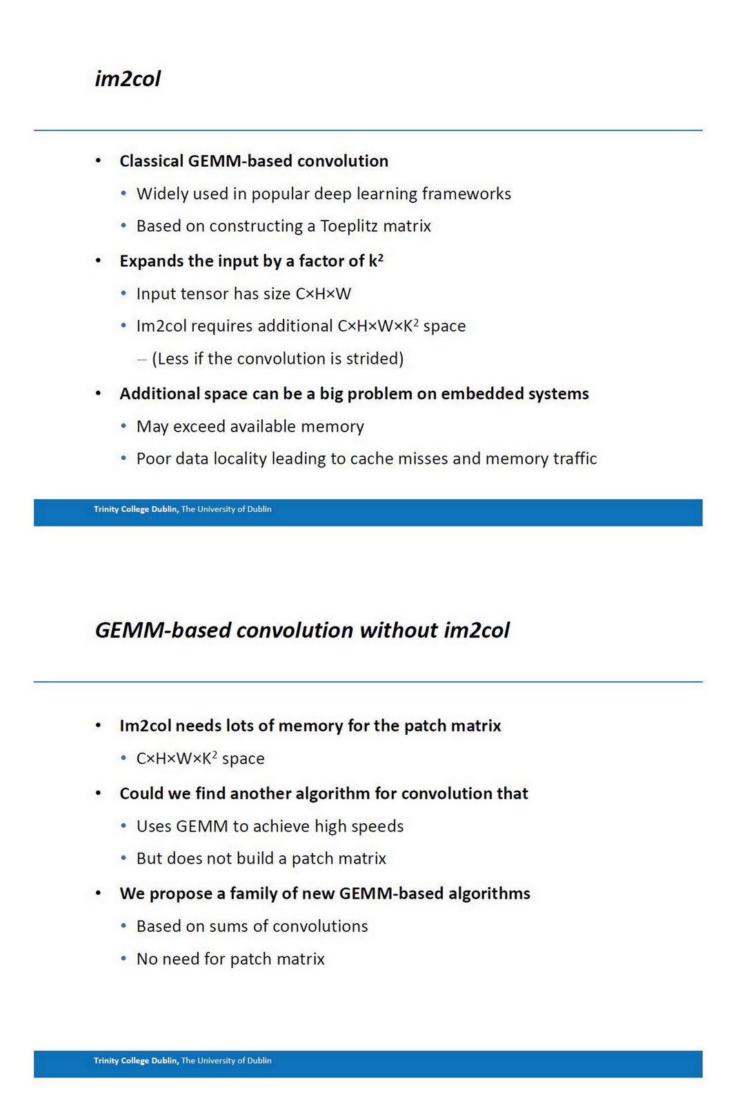 OGAWA, Tadashi on Twitter: "=> Low Memory Multi Channel Convolution using General Matrix ...