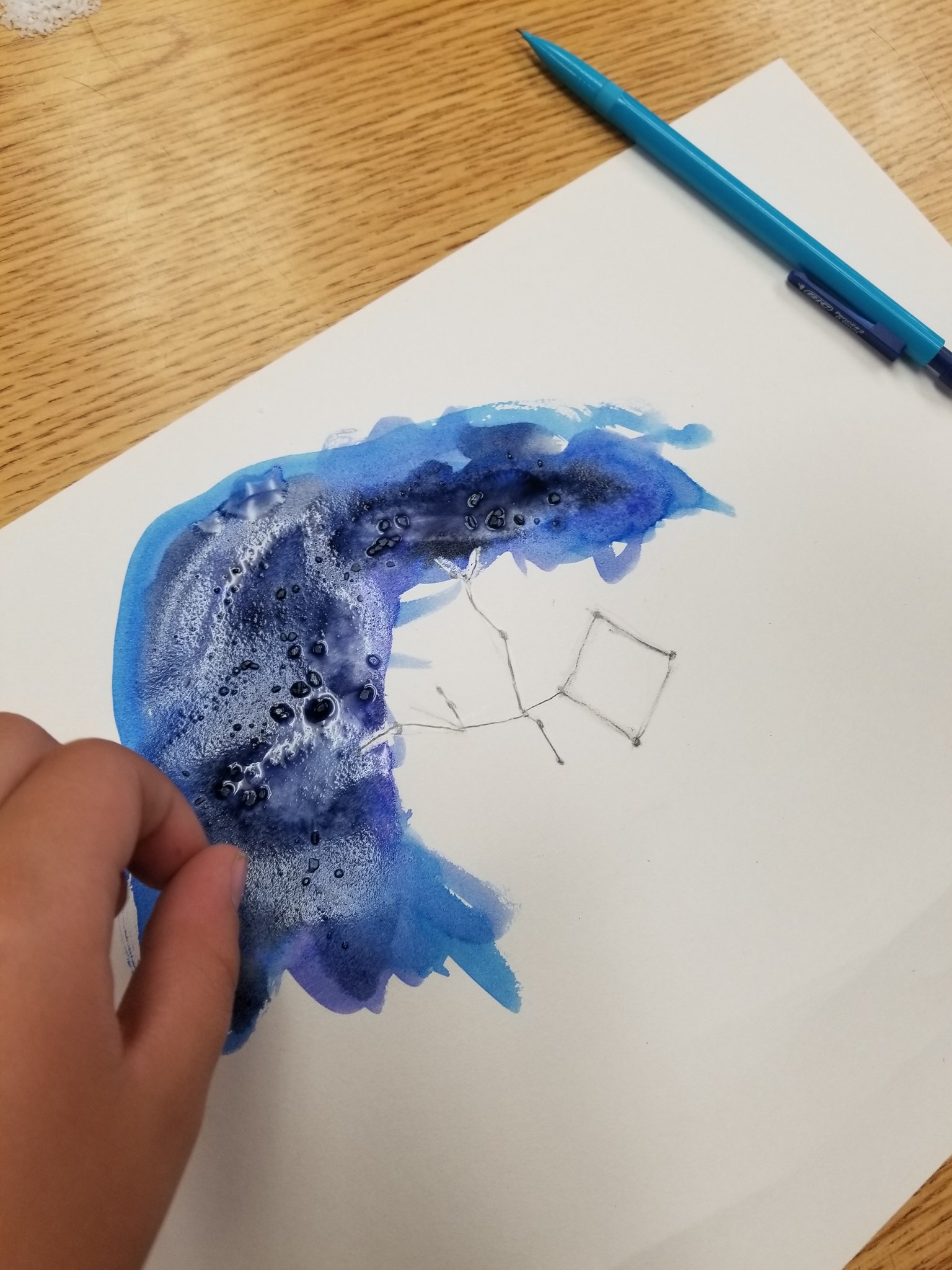 Oakbrook Academy Art on Twitter: "Watercolor constellations in 3rd ...