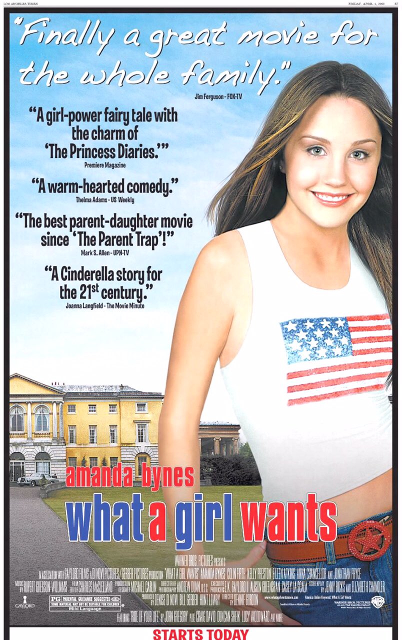 What A Girl Wants Movie Poster