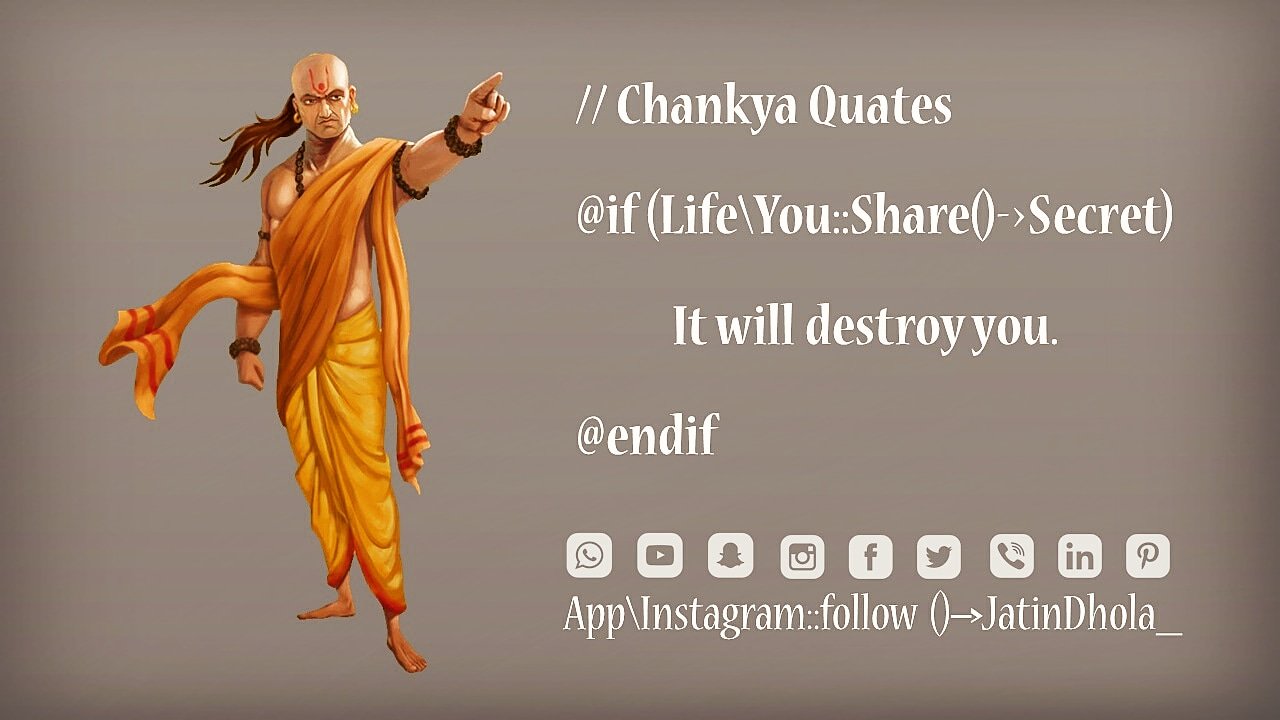 Chanakya Chandragupta Quotes Chanakya Niti Quote Poster For WhatsApp