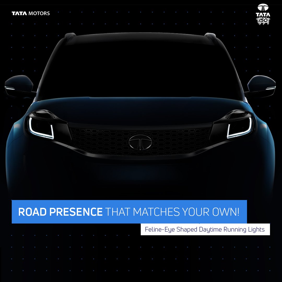 Tata Motors X All your drives are set to look more futuristic with the feline eye shaped Daytime Running Lights of the Tata Nexon designed to set your paths ablaze LevelNex https t 0SZEyRsbns