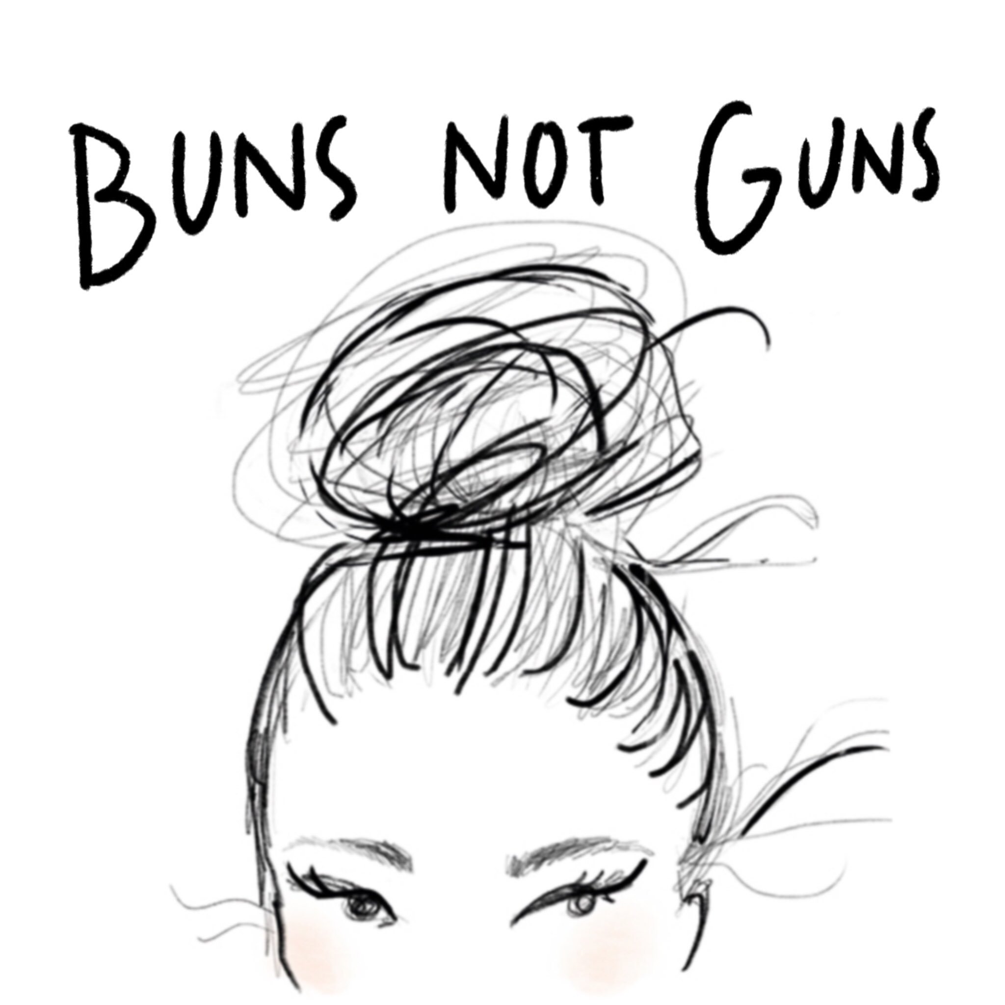 How To Draw A Bun Hairstyle