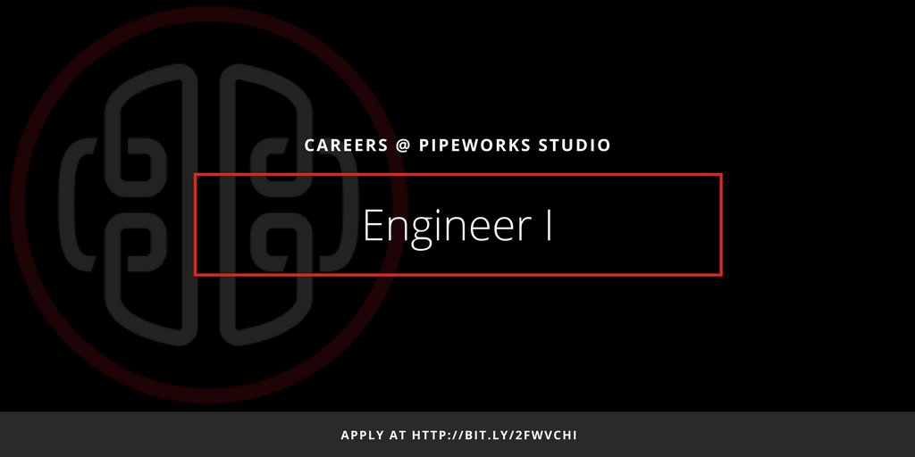 Pipeworks Studio on Twitter: "Pipeworks Studio is looking for an Engineer I to join the team ...