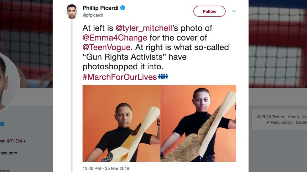 Emma Gonzalez Photoshop United States Constitution Among Friends Fall