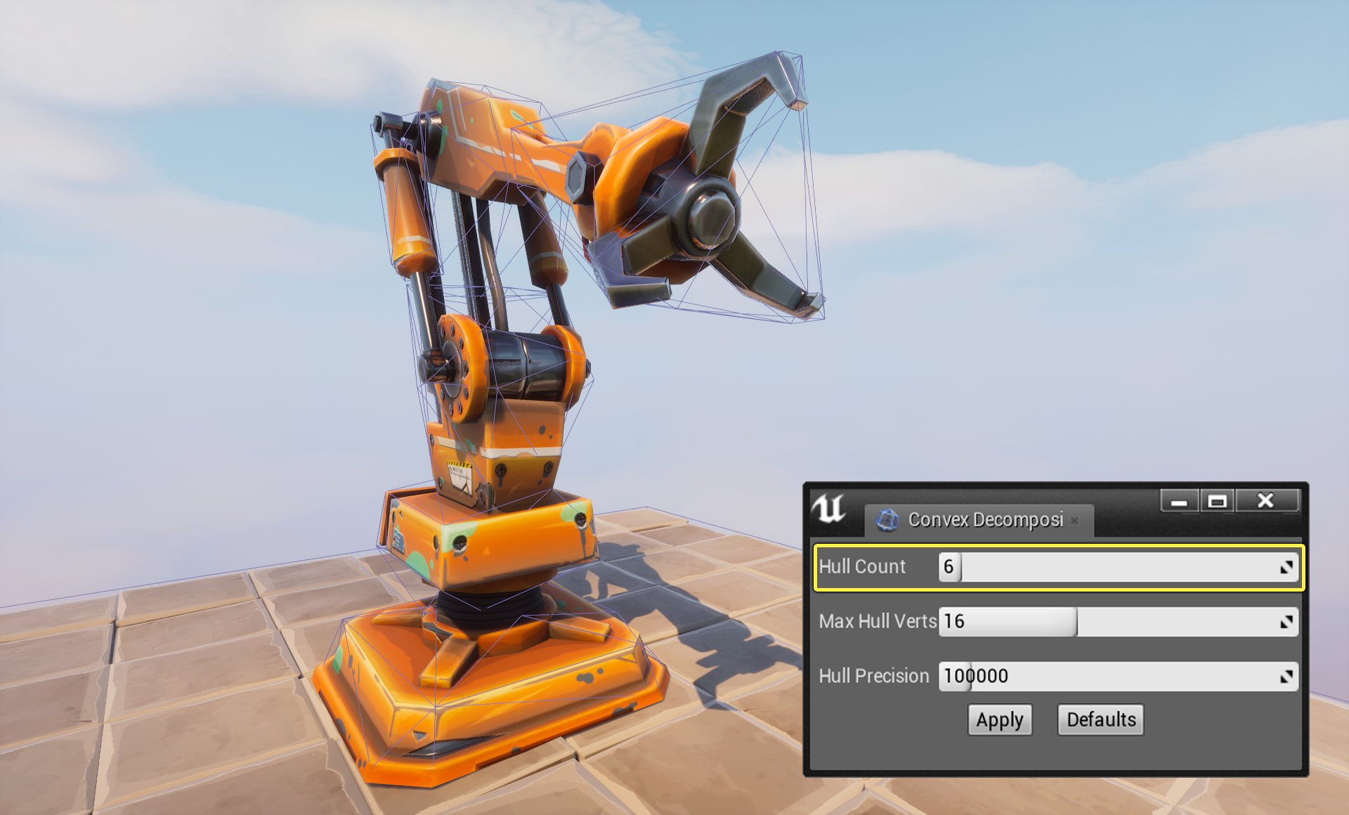 Unreal Engine On Twitter In 4 19 You Can Now Specify Max Hulls Instead Of Accuracy When