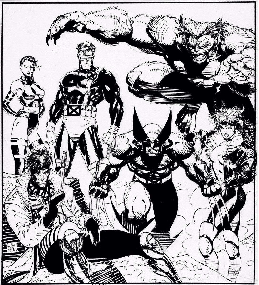 X-Men by Jim Lee | Jim lee art, Comic books art, Comic art