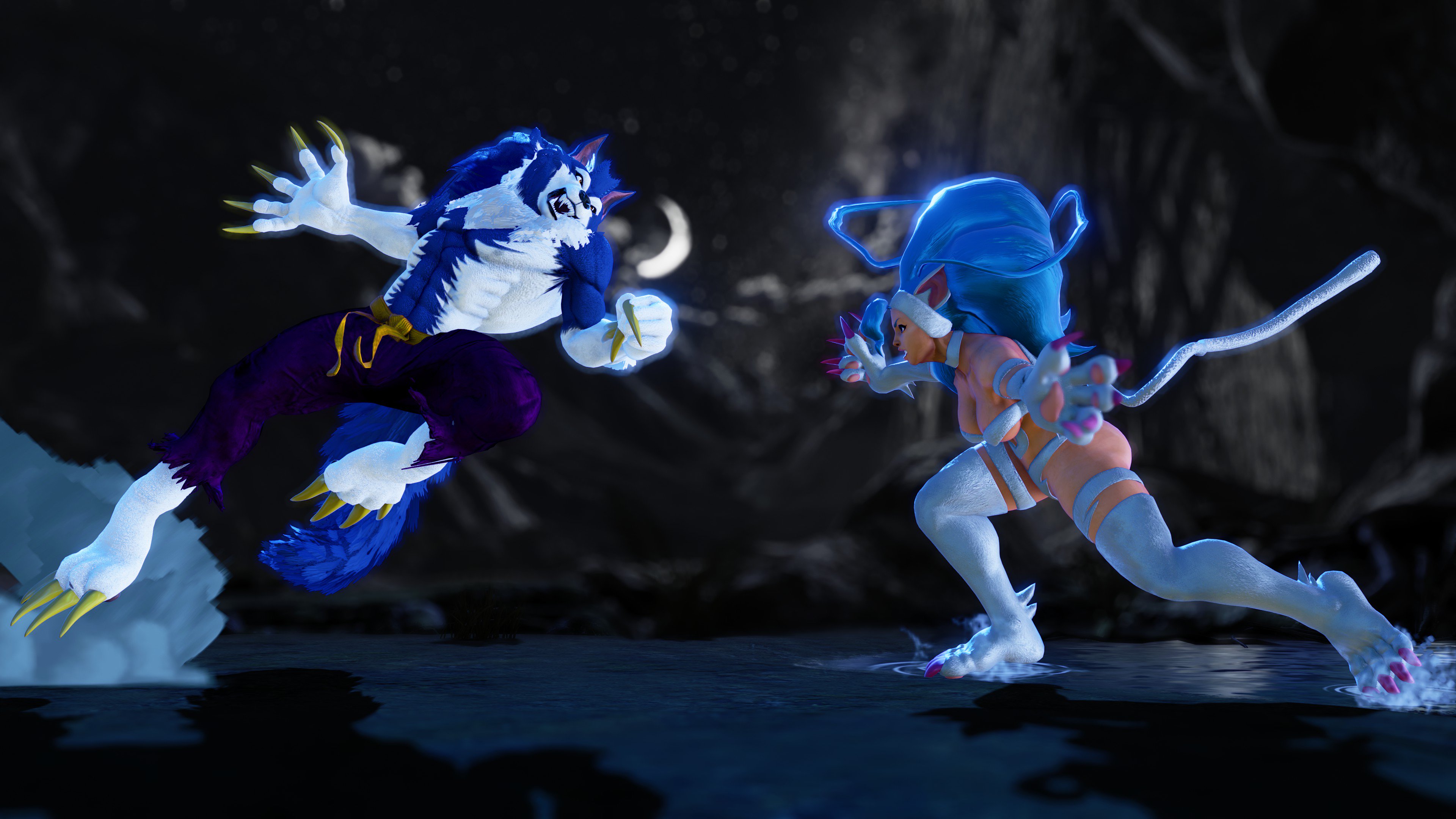 Darkstalkers Jon Talbain And Felicia
