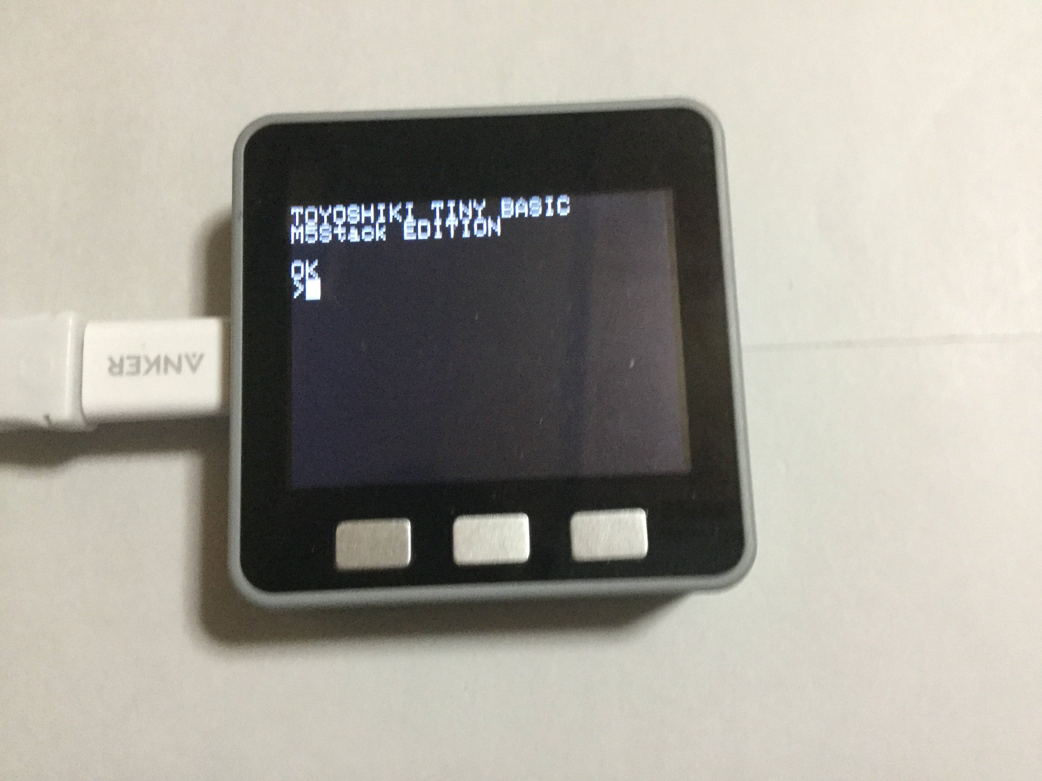 robo8080 on Twitter: "豊四季タイニーBASICを M5Stack に移植してみた。😃グラフィック表示コマンドも使える。 #ESP32 https://t.co ...