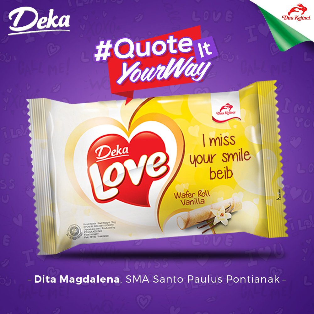 Deka Wafers on Twitter: "DekaHolic, yuk bantu quote teman kamu dengan menyambungkan kata ...