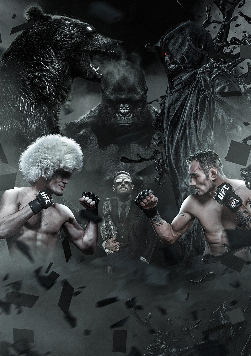 UFC 223 - Holloway vs Khabib (Poster by BossLogic) : r/MMA