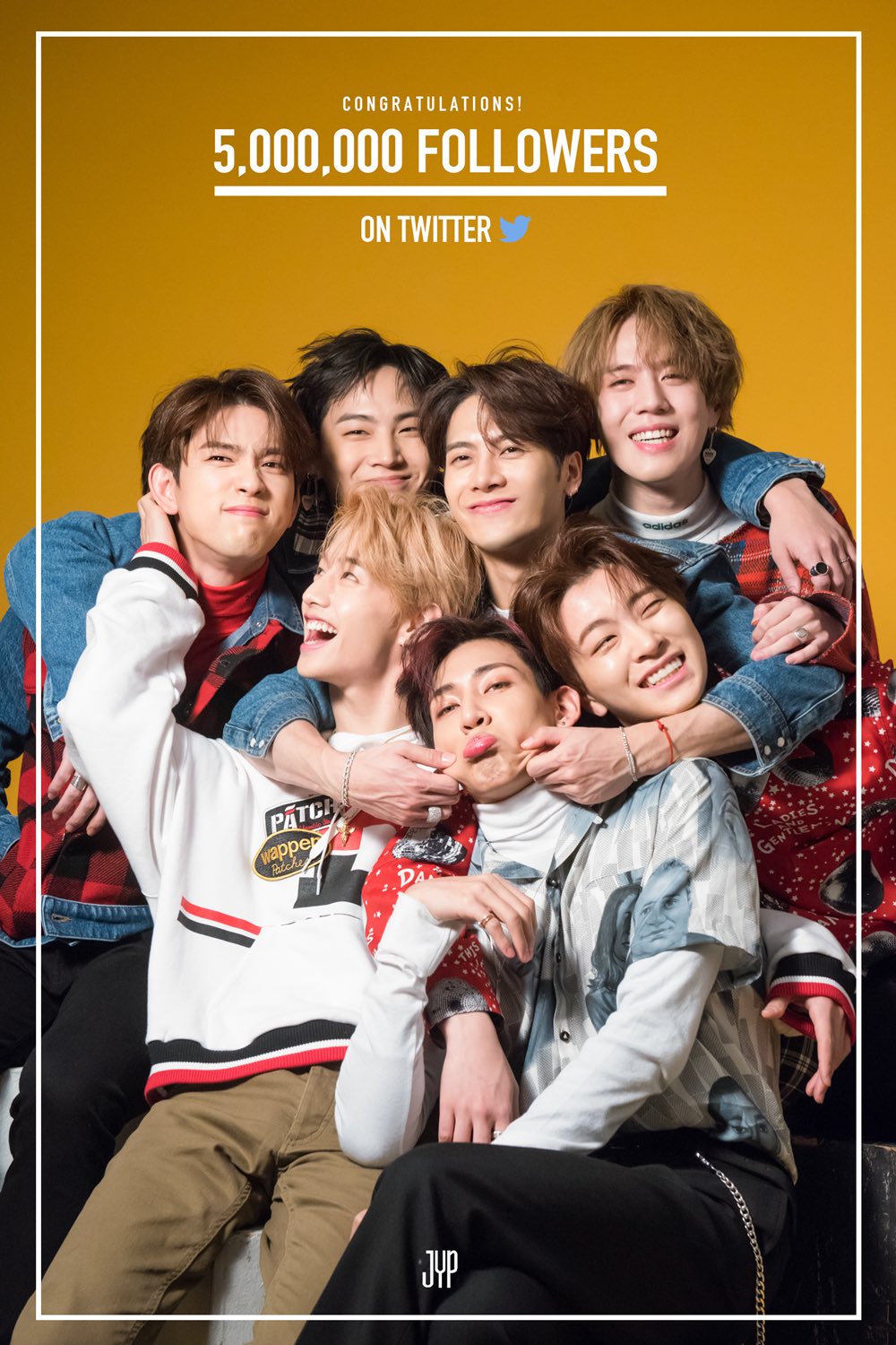 GOT7 on Twitter: "GOT7 트위터 팔로워 500만 돌파! 감사합니다💚 GOT7 twitter hits 5M followers! Thank you💚 #GOT7 ...