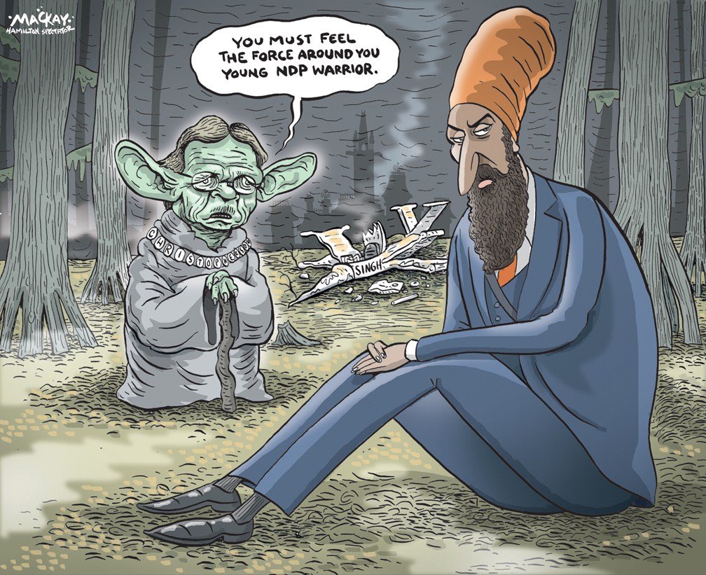Today’s graeme mackay cartoon in (and an oldie). jagmeet singh ...