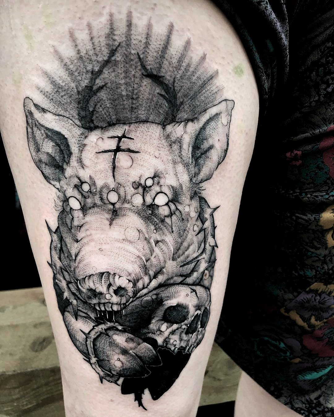 Metal Pig Tattoos Pig Ink