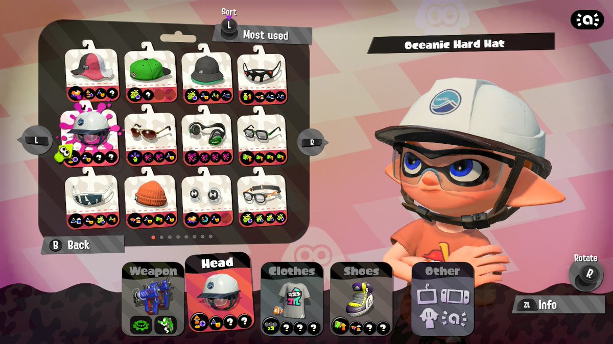 New Grizzco gear! Oceanic Hard Hat : r/splatoon